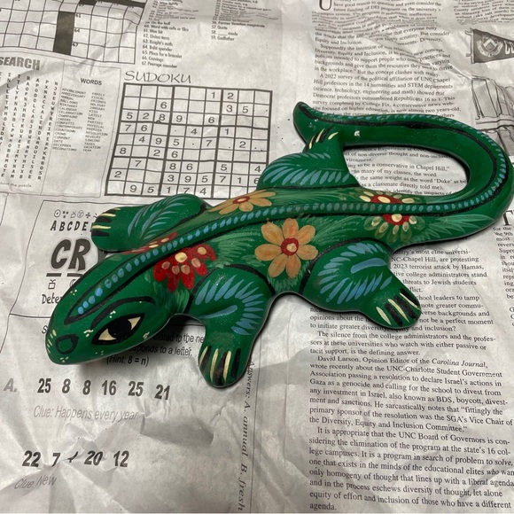 Art | Mexican Talavera Style Hand Made Pottery Gecko Iguana Lizard ...